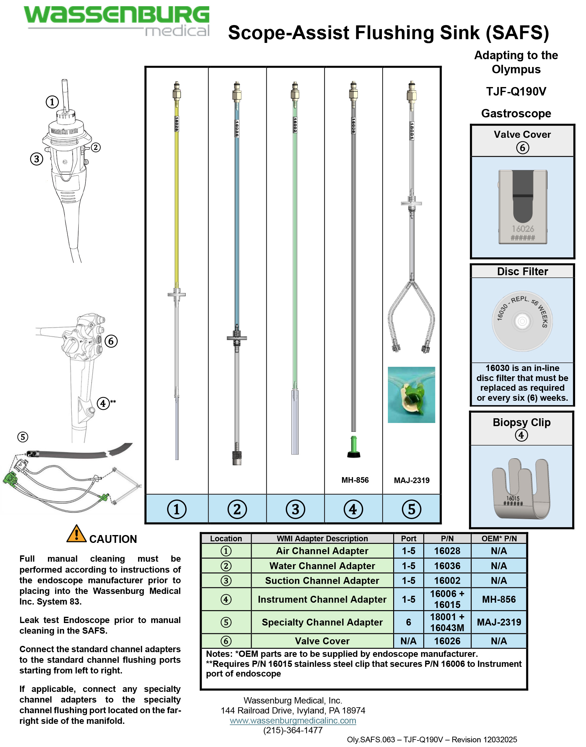 Adapting to Olympus TJF-Q190V Duodenoscope | Wassenburg Medical, Inc.